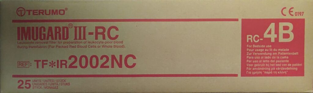 Filtro IMUGARD III RC Y PL TERUMO – INSERMED | Distribución y venta de ...